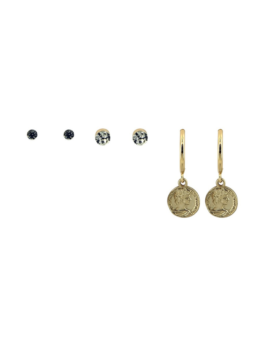 Комплект серег, стекло