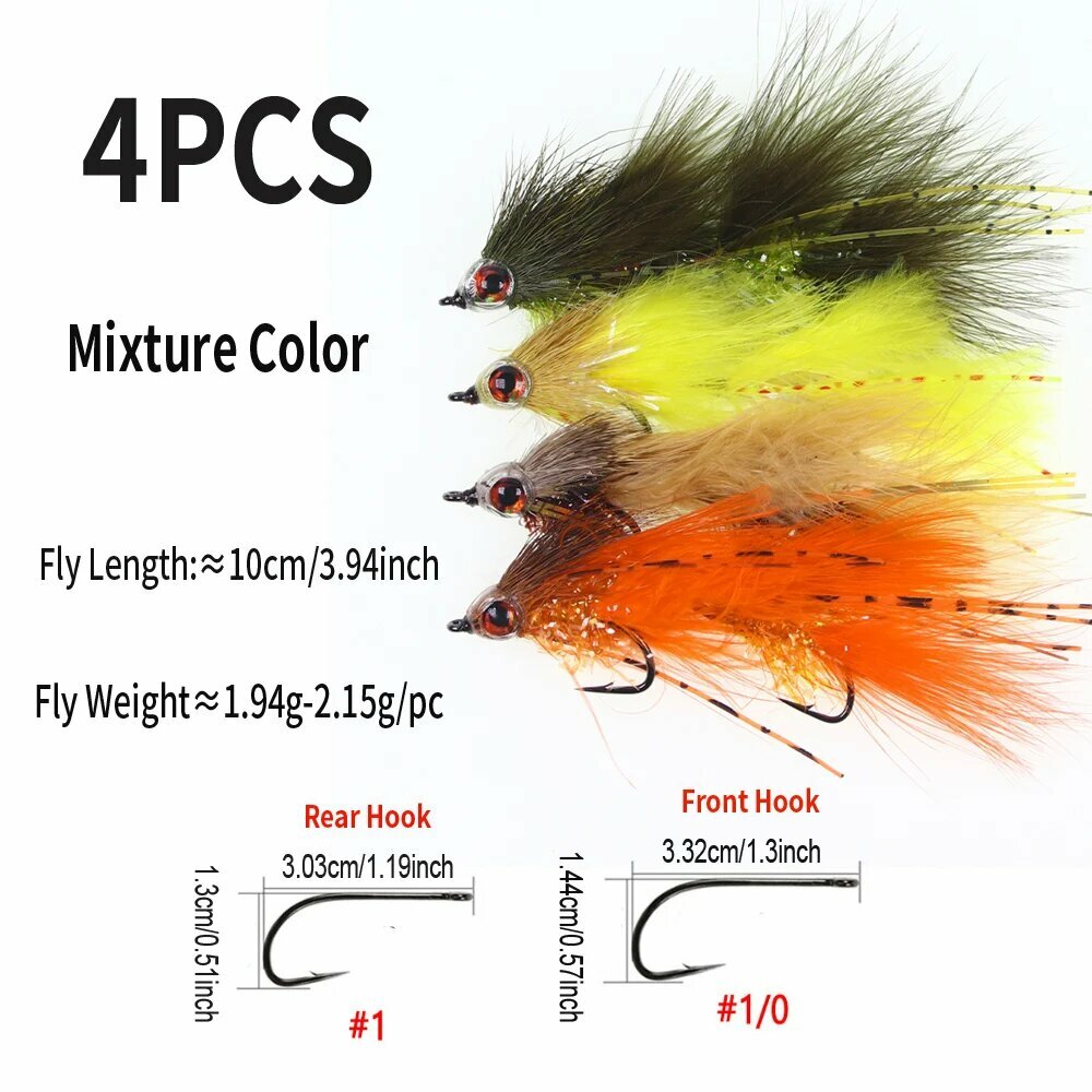 Приманка для рыбалки Mix Color 4PCS