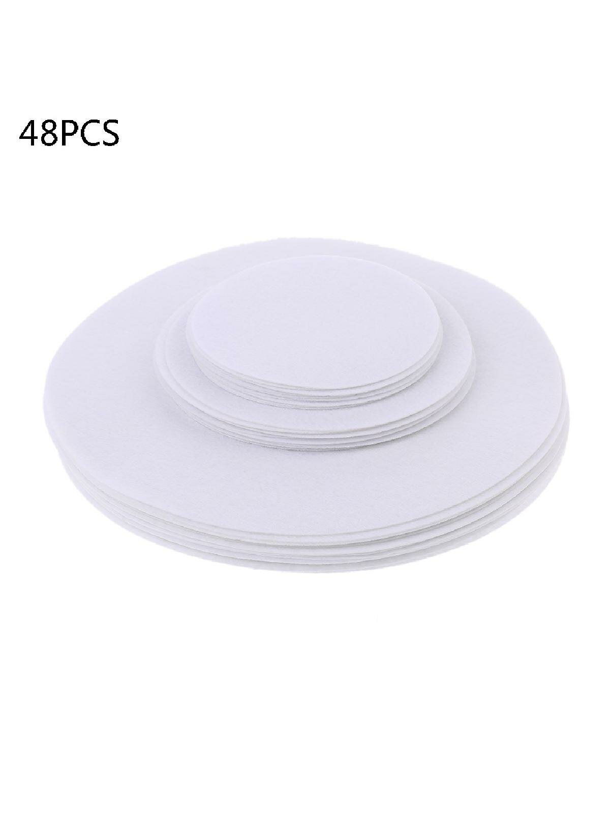 Набор из 48 мягких фетровых разделителей для тарелок 3 размеров, разделители для кастрюль, кухонная утварь, формы для выпечки