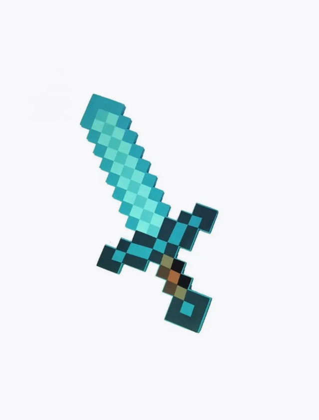 Алмазный Меч Майнкрафт 60 см (Minecraft)