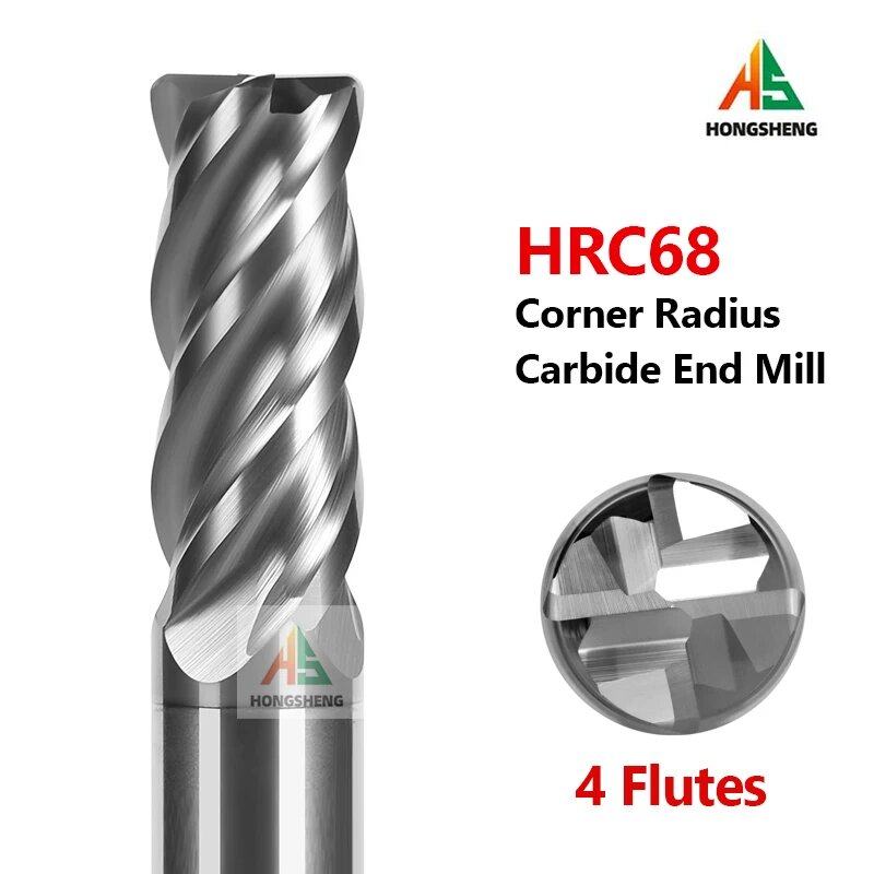 Фреза HUAKAIWL HRC55 HRC60 HRC65 9-20 мм 8R0.5X8DX75L, HRC68 H