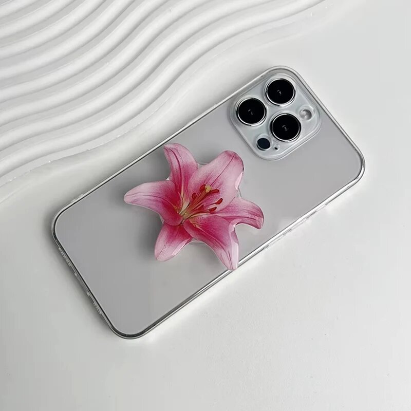 Розовый чехол для iPhone с цветком, Color: 09