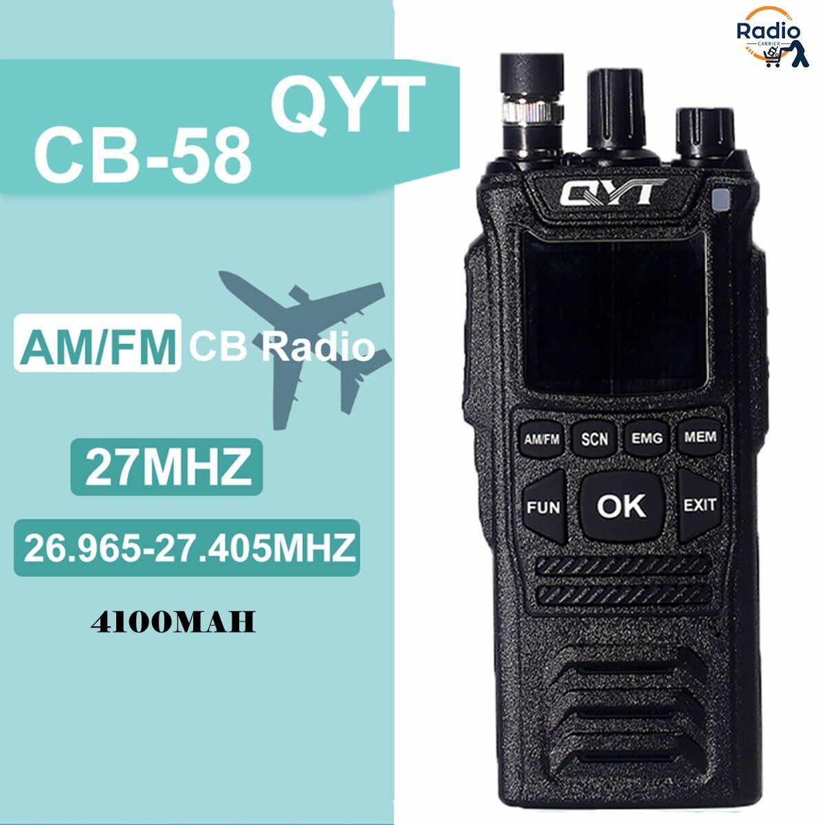 Портативная радиостанция QYT CB-58 СБ диапазона (27МГц)