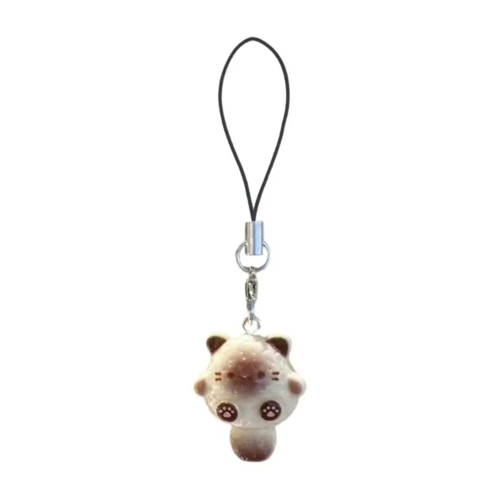 Брелок для телефона с котенком, черный lanyard