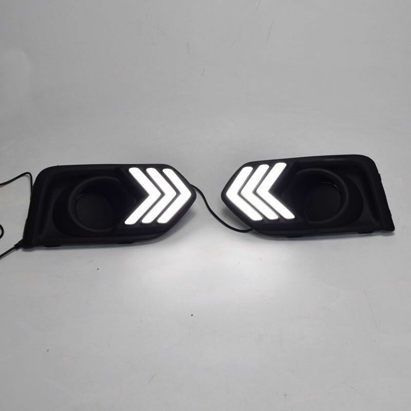 2017-2018 Honda Fit модифицированные светодиодные дневные ходовые огни, поворотники, передние противотуманные фары