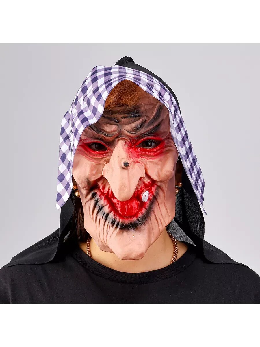 Карнавальная маска Баба-яга