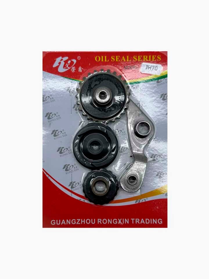 Шестерни ГРМ на мопед Альфа (рычаг/натяжитель цепи)