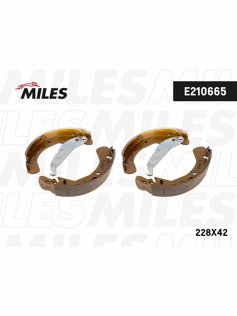 Тормозные колодки барабанные MILES E210665 для OPEL Astra, Combo, Zafira, Vectra