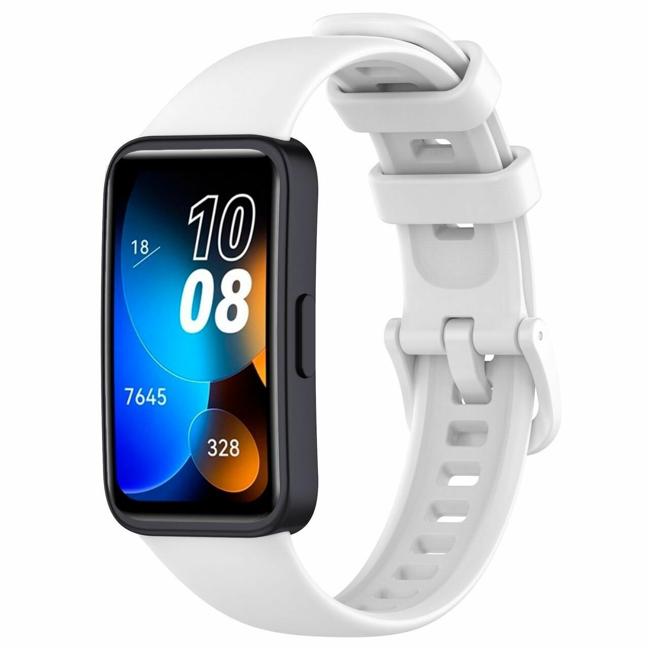 Ремешок силиконовый, для Huawei Band, белый, 37мм, ширина 18мм