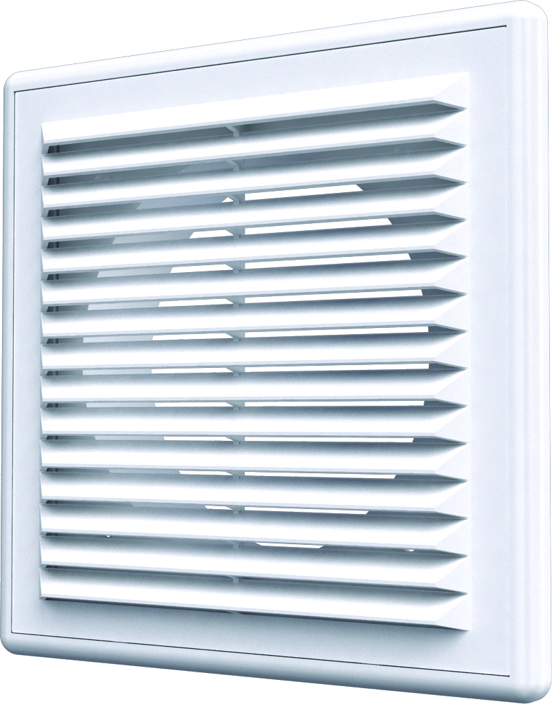Решетка вентиляционная 150x150 с фланцем D100