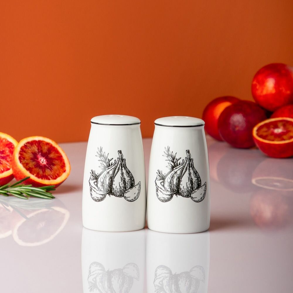 Набор солонка и перечница 5х9см керамика