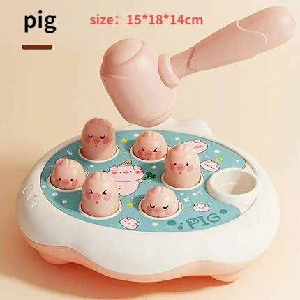 Детская игрушка "Попади свинью" Монтессори, Pig