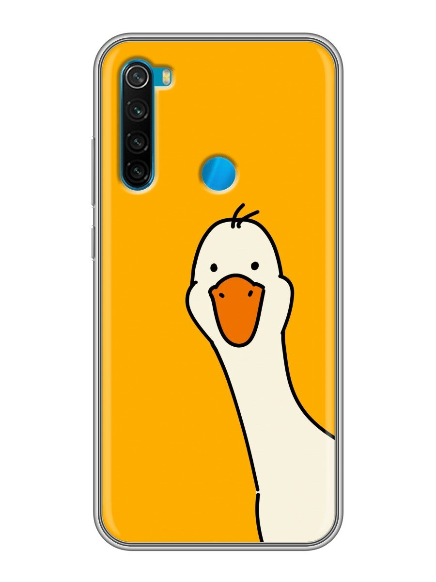 Чехол для Xiaomi RedMi Note 8 с принтом Смешная утка (Сяоми Редми Нот 8)