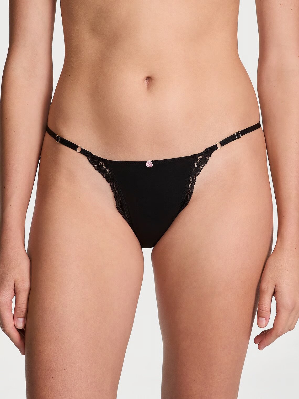 Трусы Lace-Trim Adjustable String Bikini Panty