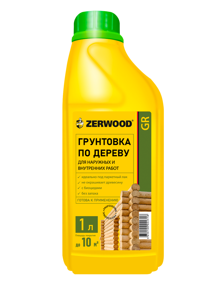 Грунтовка по дереву ZERWOOD - 1 л.
