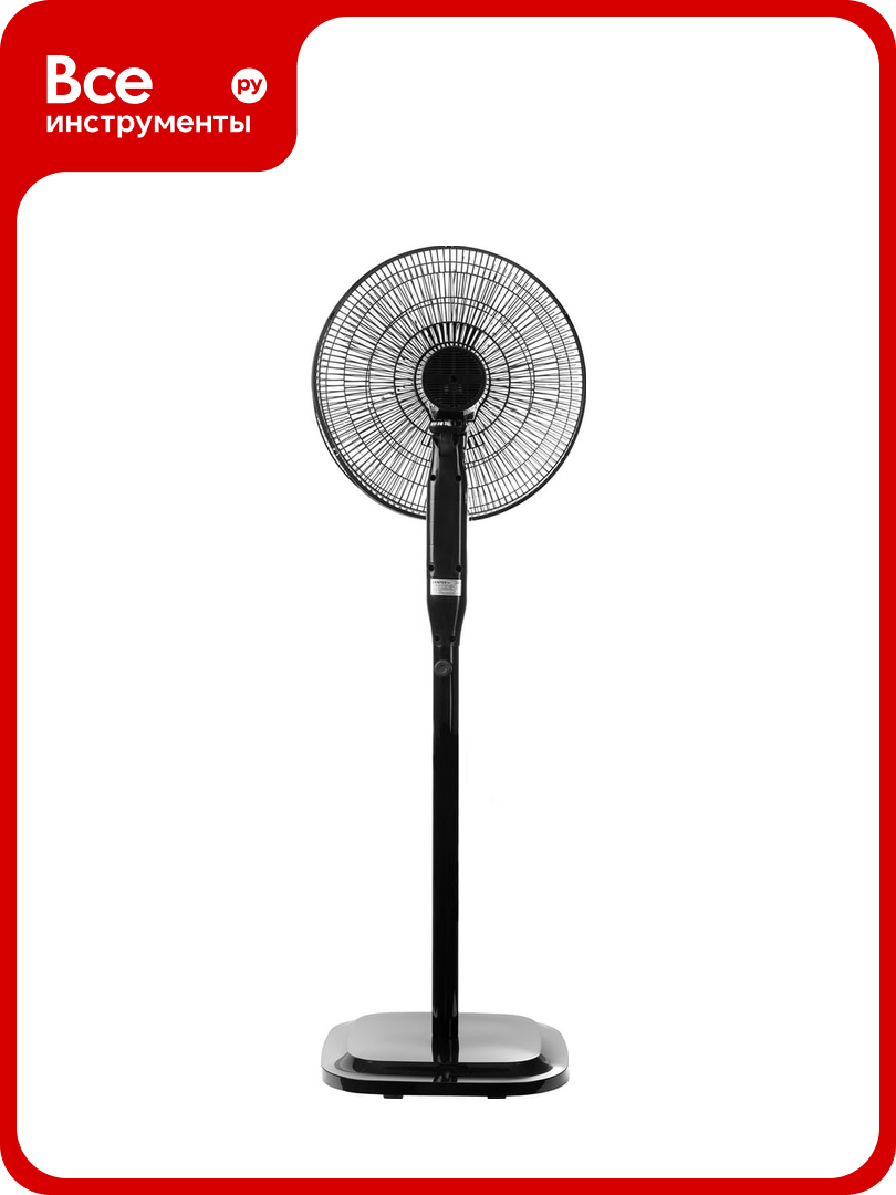 Напольный вентилятор Centek 65Вт Пульт ДУ, LED, 44,5см, таймер, тяжелая база CT-5026 Black, черный, 240 В