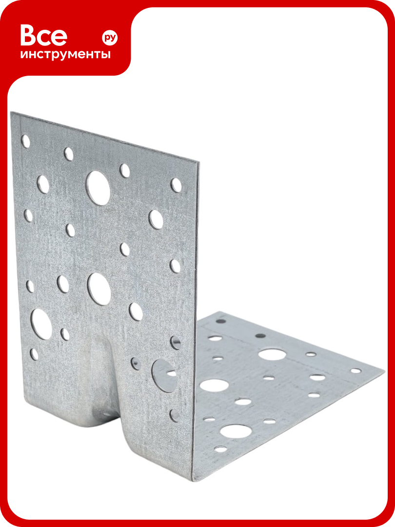 Крепежный усиленный уголок креп-комп KUU-130х130х100х2.0мм 25шт куу130