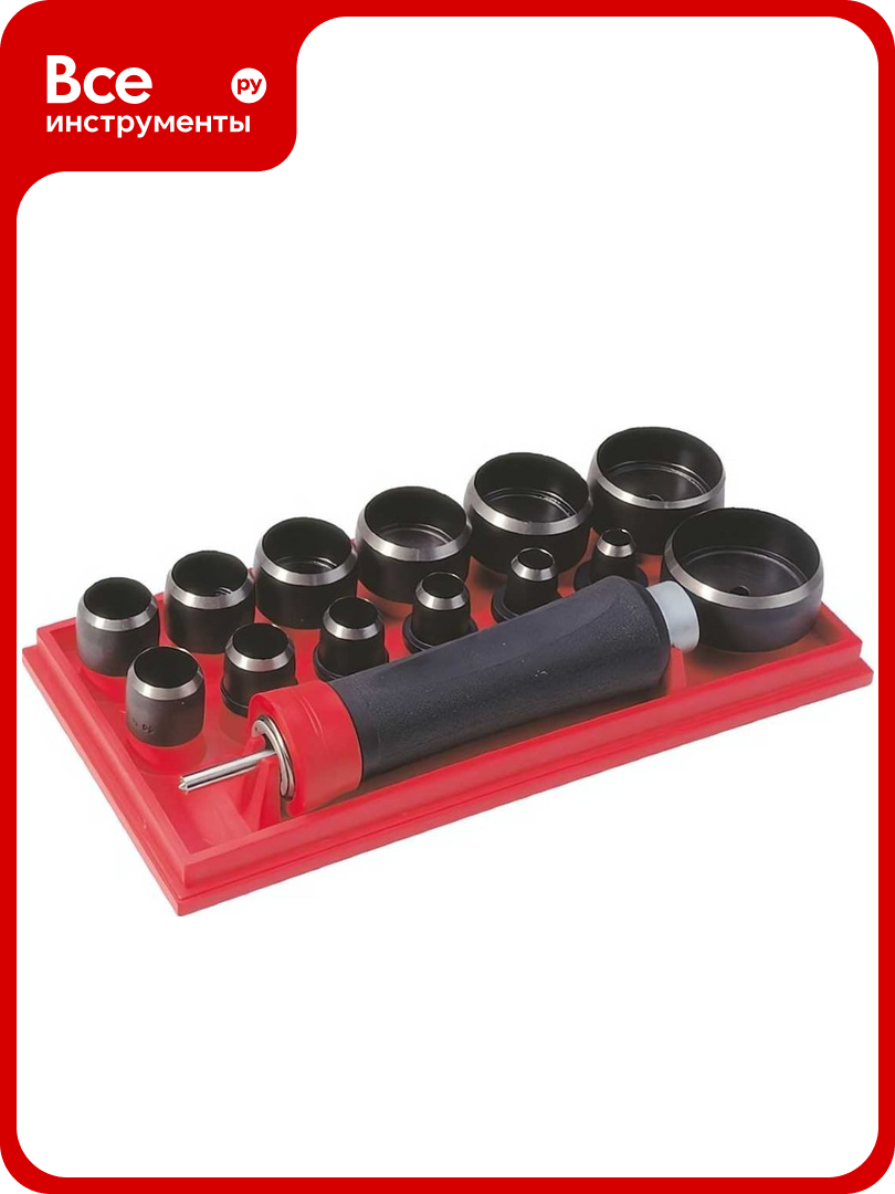 Набор из 13 сменных пробойников NAREX 854600, для вырезания резиновых