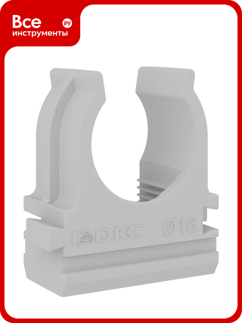 Держатель-клипса быстрого монтажа DKC 16 мм упак 100 шт. 51016M 51016MDIY, пластиковый
