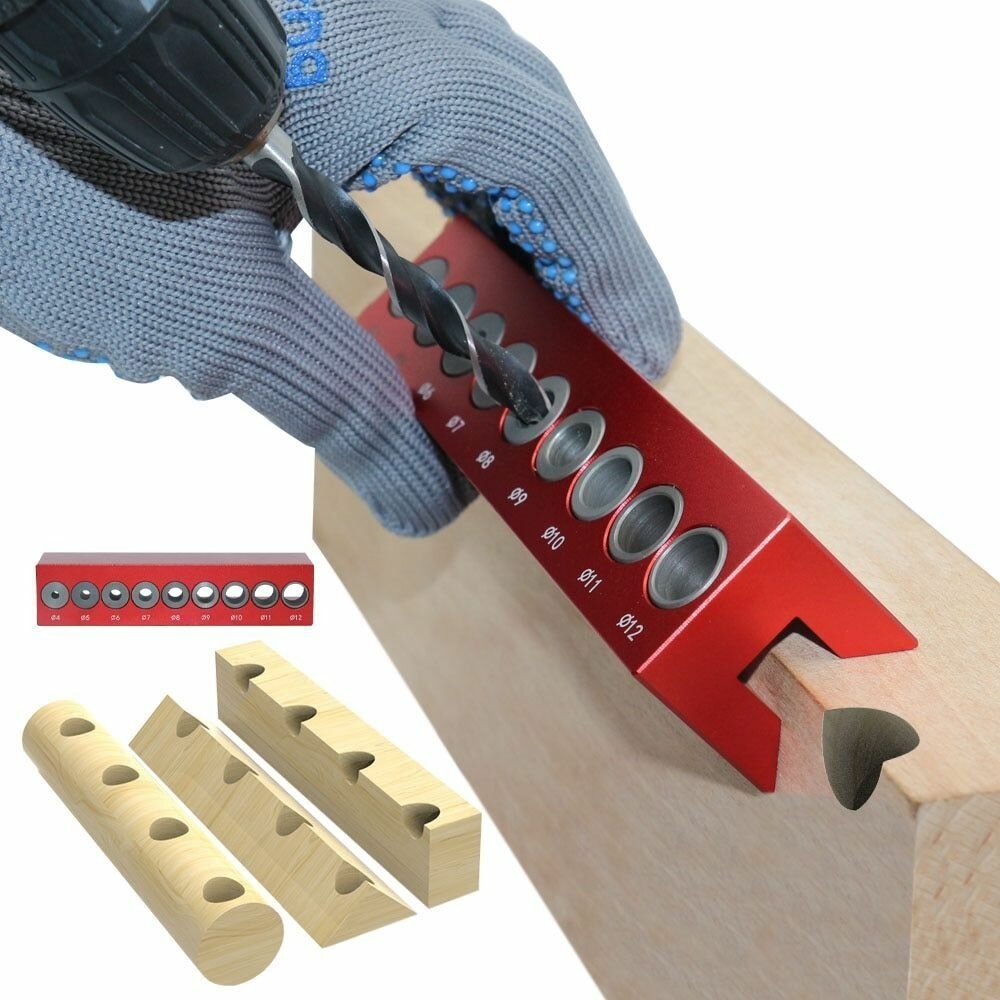 Столярные направляющие вертикальные отверстия, алюминиевые 4 - 12 мм карманные отверстия, Кондуктор для сверления