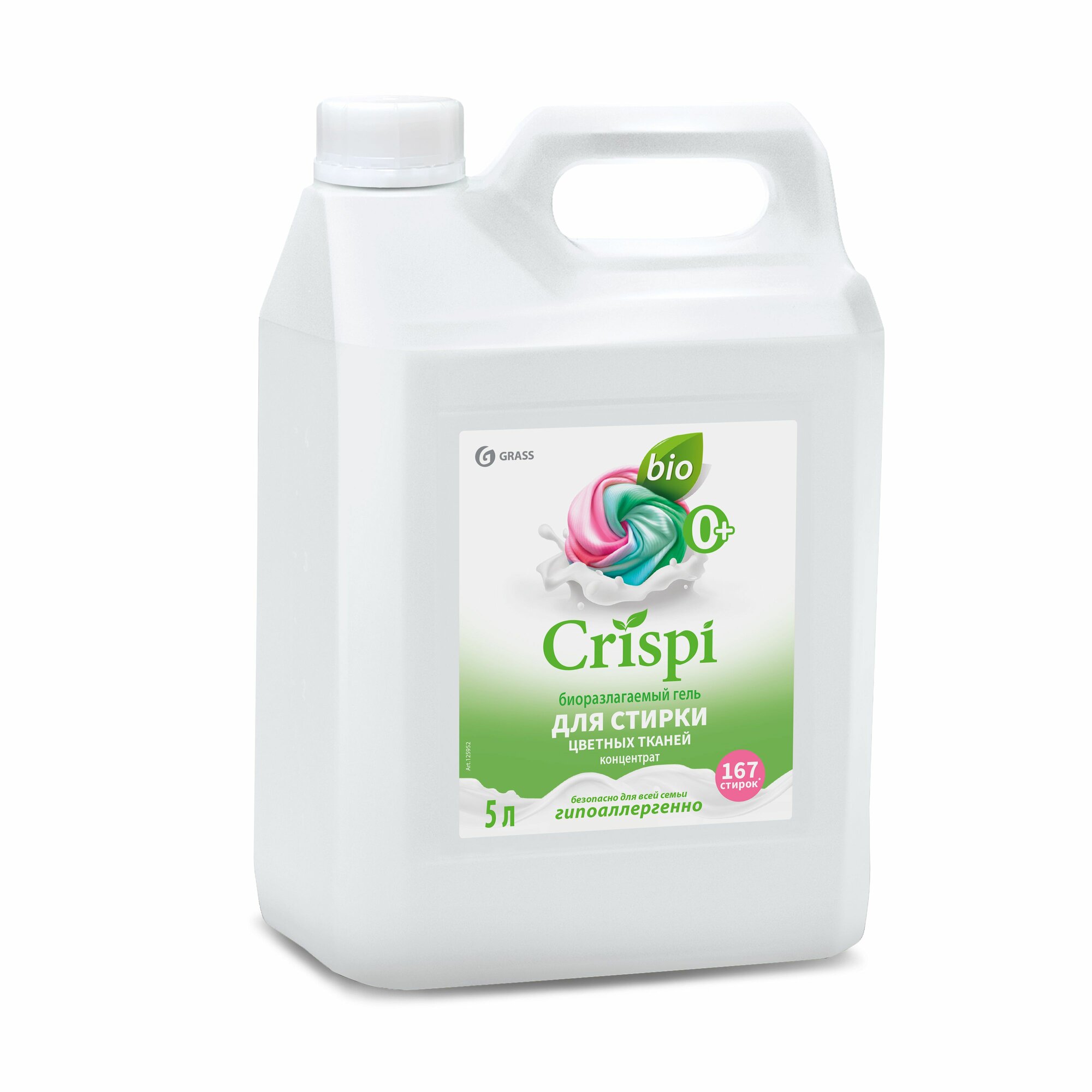 Гель для стирки цветного белья концентрат CRISPI, 5 л канистра