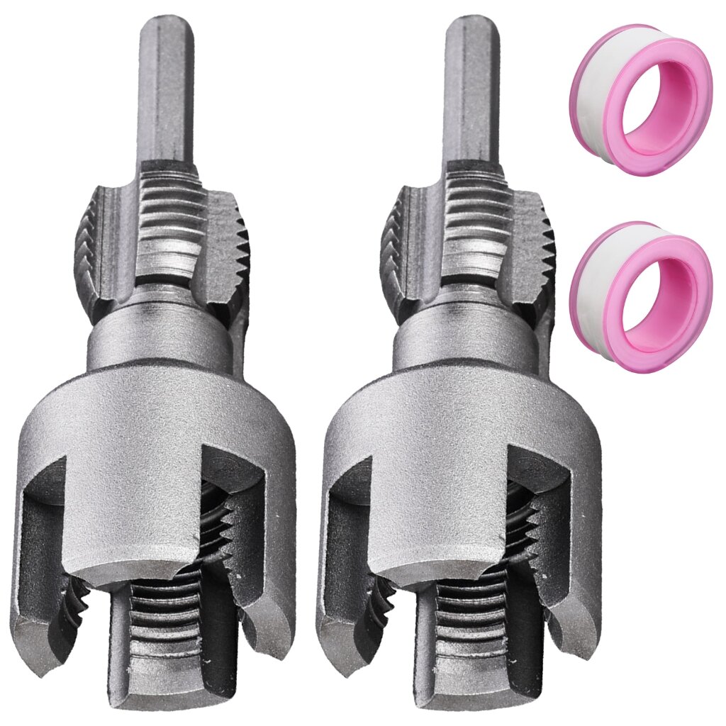 1/2 дюйма 3/4 дюйма Внутренний Внешний Инструмент Для Нарезания Резьбы На Трубе Форма Для Нарезания Резьбы На Трубе Для Домашнего Ремонта Резьбы На Трубе Аксессуары