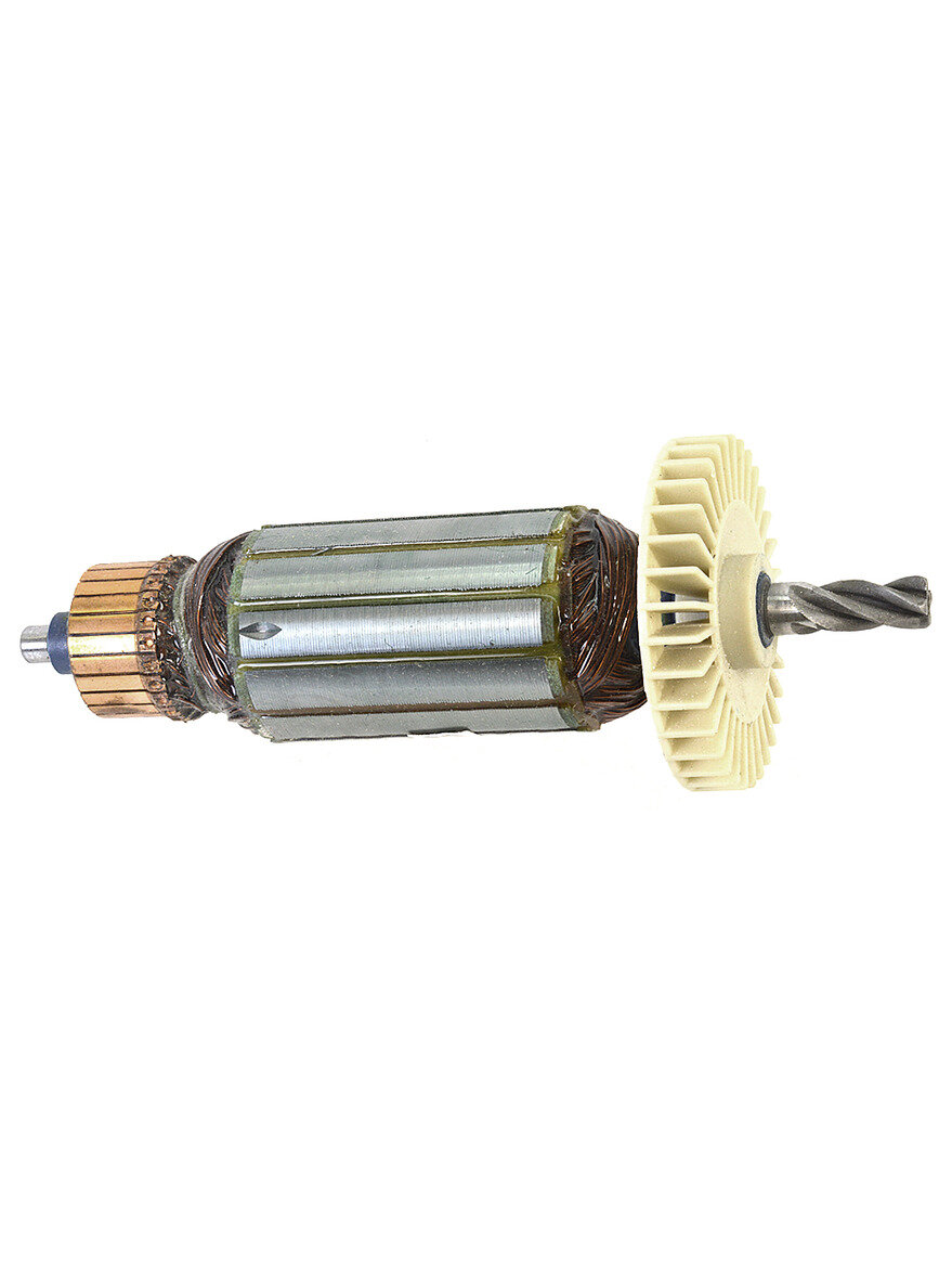 Ротор (Якорь) (L-166,5 mm, D-39 mm, 4 зуба, наклон вправо) для дрели ударной URAGAN PBMS-1200-2-EQ