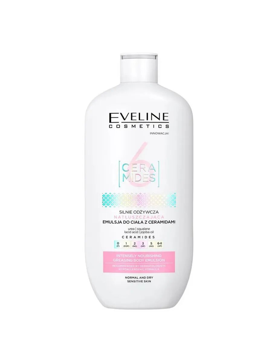Eveline Интенсивно-питательная жирная эмульсия для тела с керамидами 6 Ceramides, 350 мл