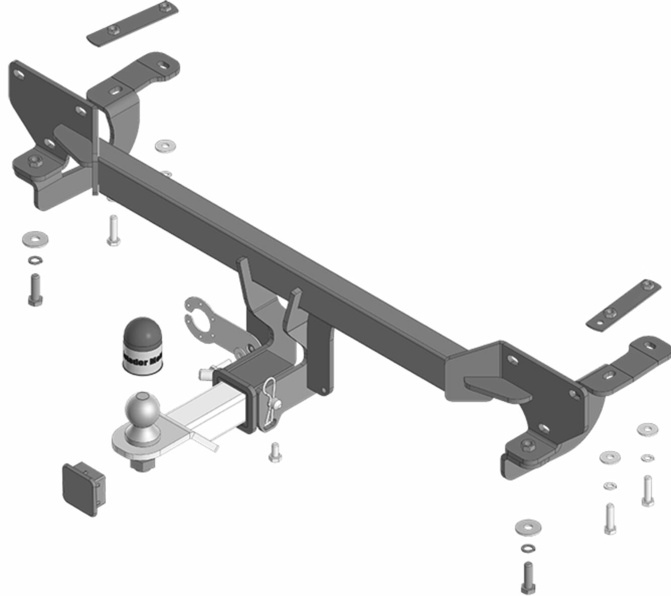 Фаркоп Motodor для GAC GS 4 2024- (оцинк. Шар)(паспорт и сертификат в комплекте)(без электрики) 97806-E