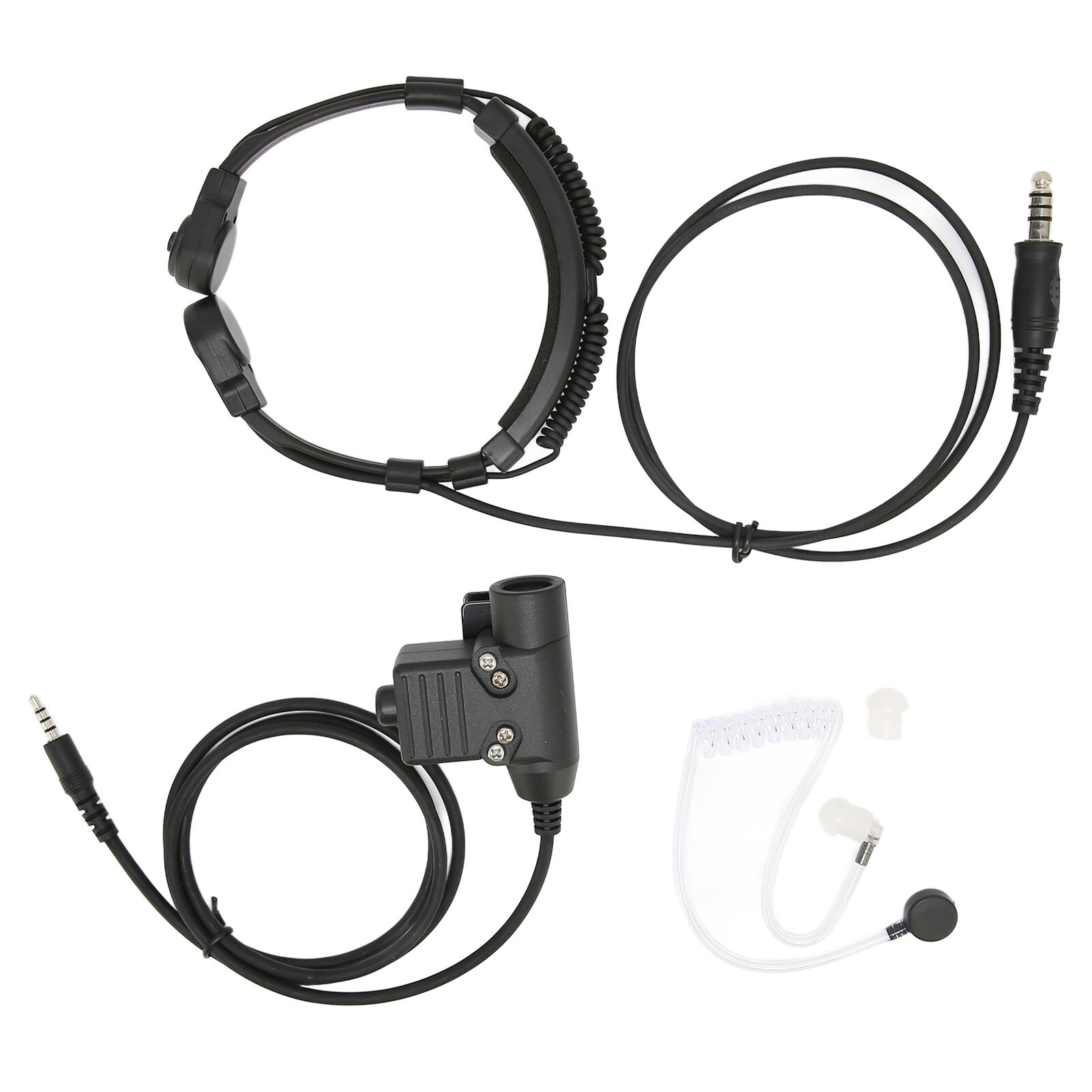 Гарнитура с ларингофоном и разъемом 7,1 мм, двухсторонняя радиосвязь, наушники U94 PTT, совместимые с мобильными телефонами с разъемом 3,5 мм