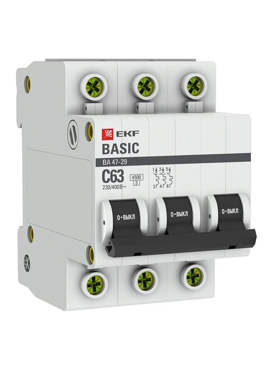 Выключатель автоматический 3п ВА 47-29 25А С