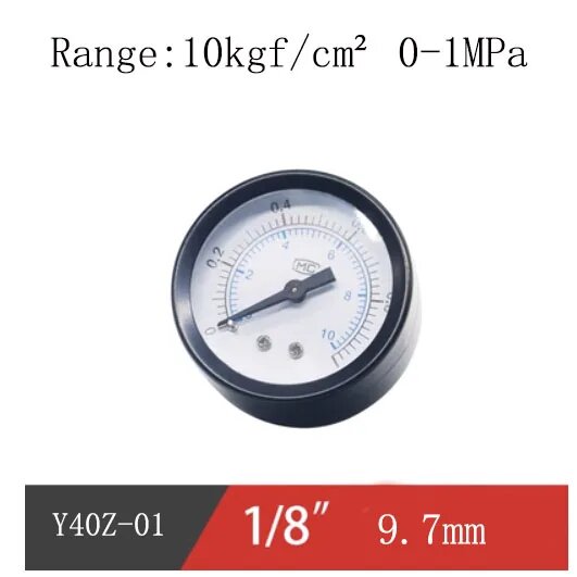 Механический манометр для компрессора 0-1 МПа Y40Z-01 0-10kgf
