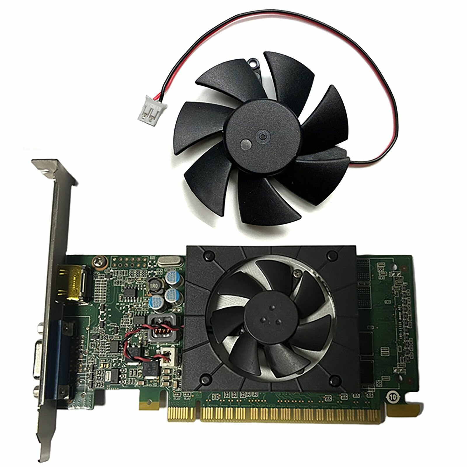 Вентилятор охлаждения MyPads для видеокарты Lenovo G5005 GT705 GT720 GT730 HD7750 HD8570 (системы охлаждения для компьютеров)