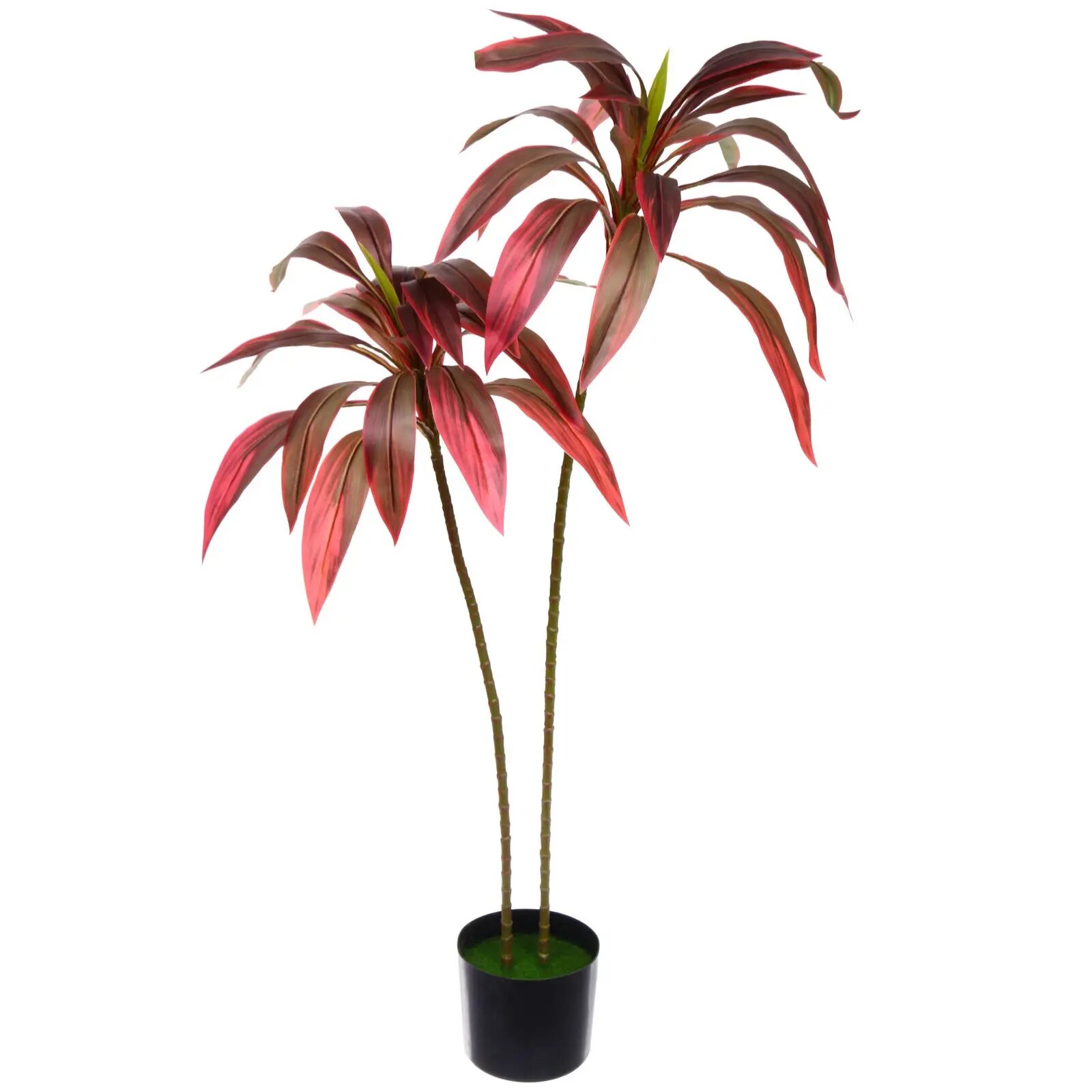 Дерево искусственное «Драцена бордовая» 120см, пластиковое