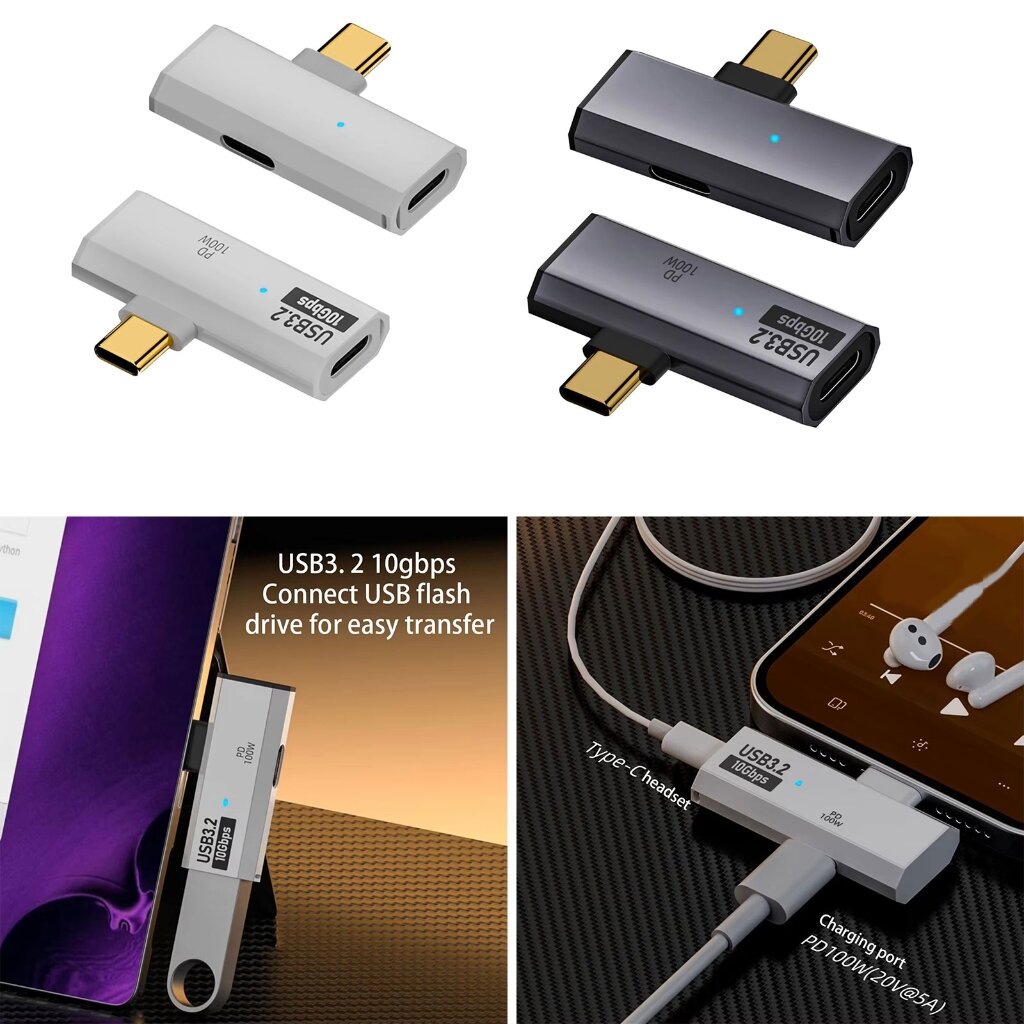 Адаптер USB-C — USB 3.2, Серый — фото 1