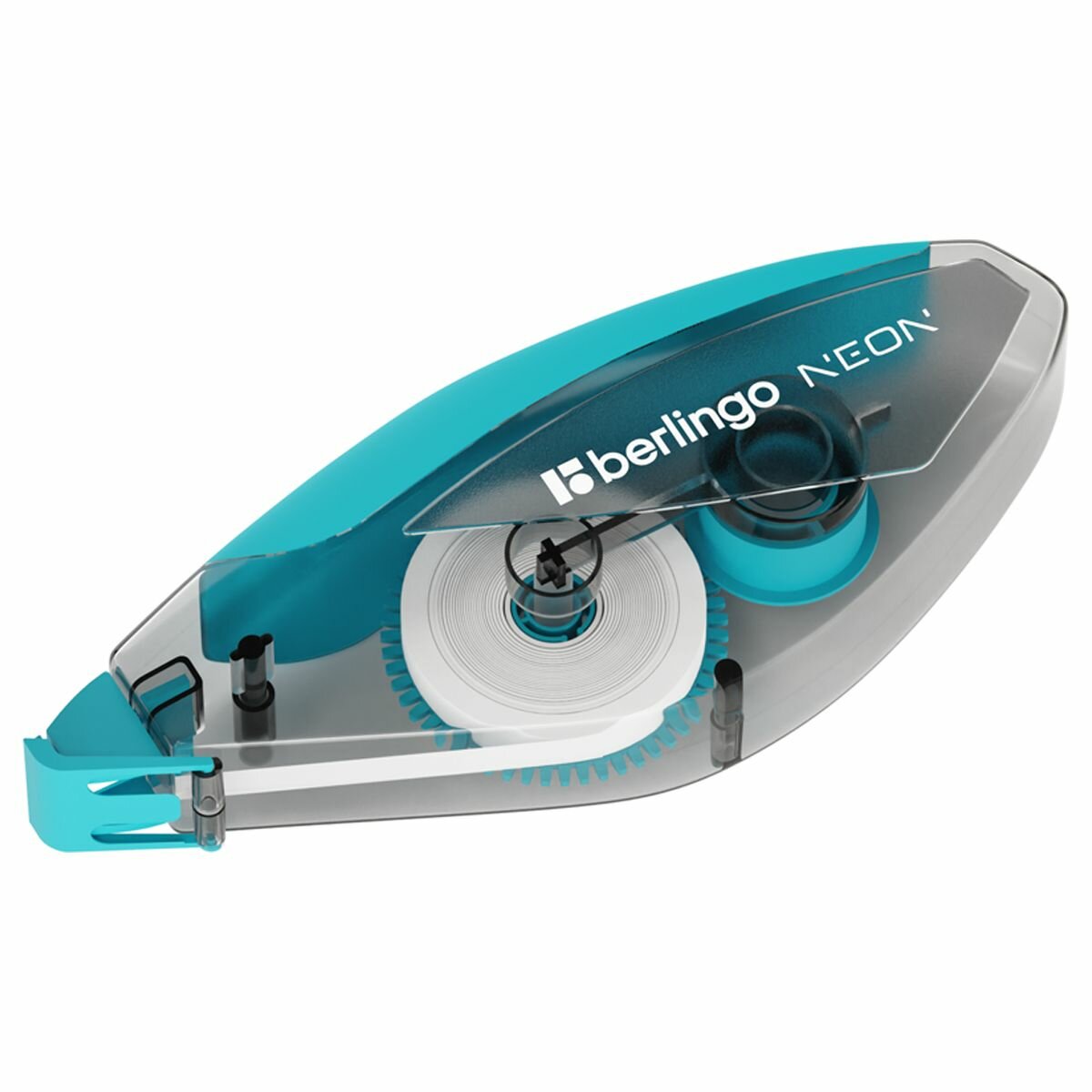 6 шт. Корректирующая лента Berlingo "Neon" 5мм*10м, аквамарин, PET бокс, европодвес