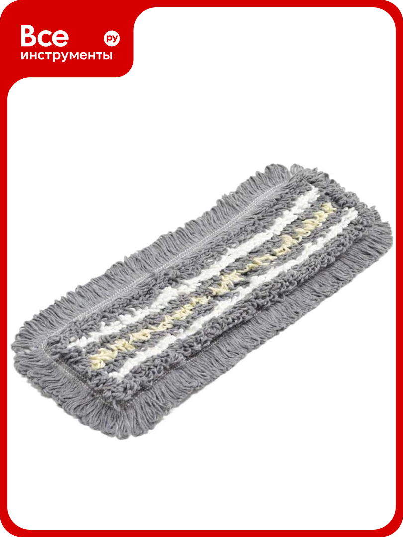 Плоский моп A-VM ассорти 40х15 см AS3711, для влажной уборки твердых напольных покрытий, 40×15