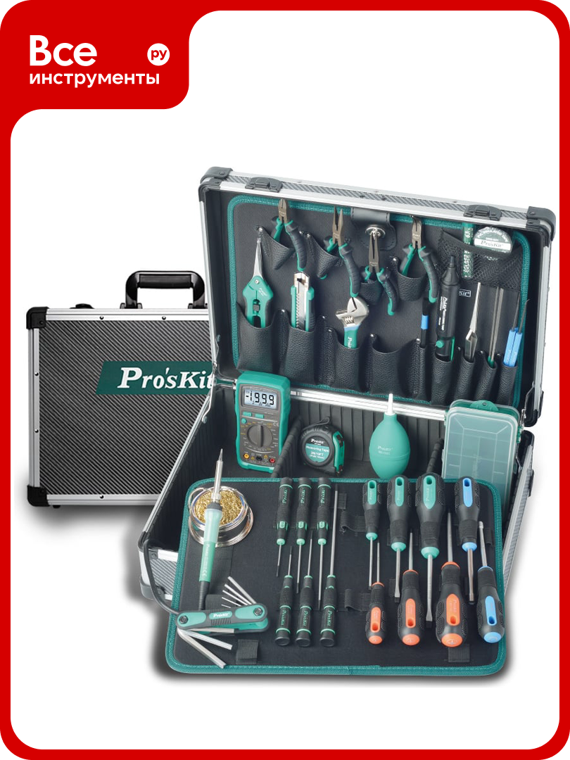 Универсальный набор инструментов Pro'sKit PK-1305NB С00040050, для работы монтажников и электриков