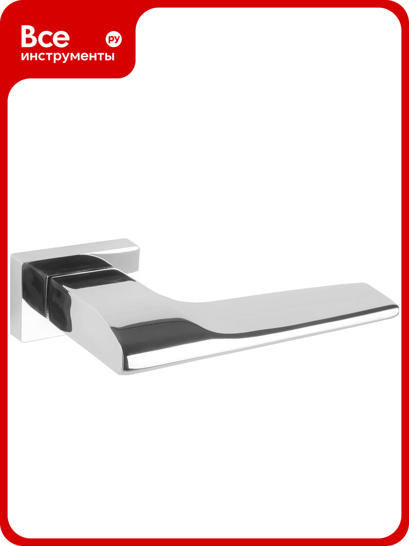 Дверная ручка Ренц Арко, хром блестящий INDH CP