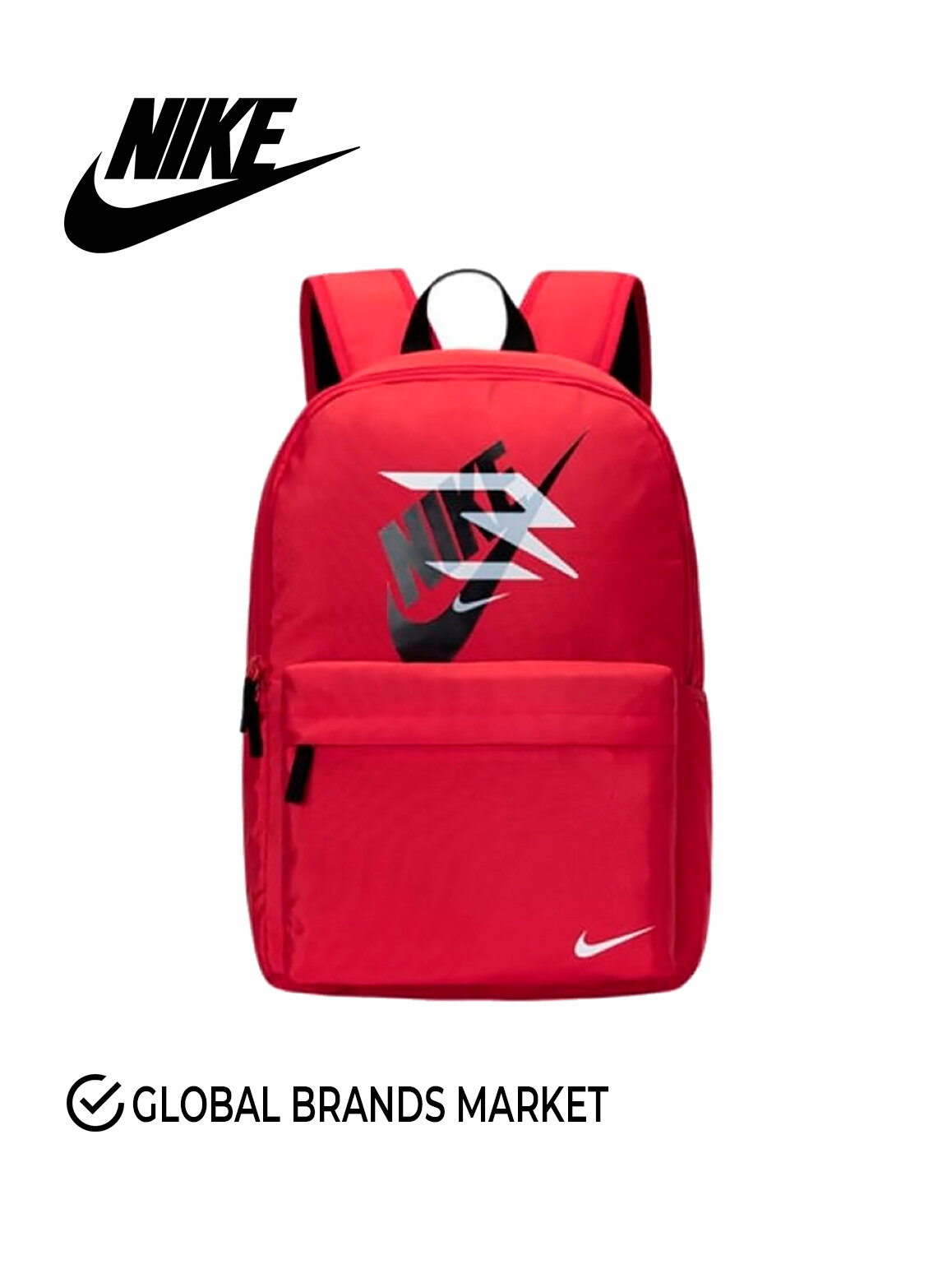 Рюкзак Nike 3BRAND, красный, унисекс, школьный/для студентов/повседневный/городской/спортивный, 23л