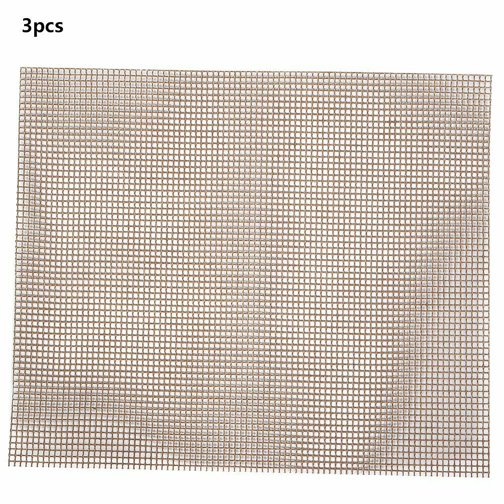 3 шт. многоразовых ковриков для гриля барбекю 36x42 см с антипригарным покрытием, сетчатые листы для барбекю, аксессуары для гриля на открытом воздухе