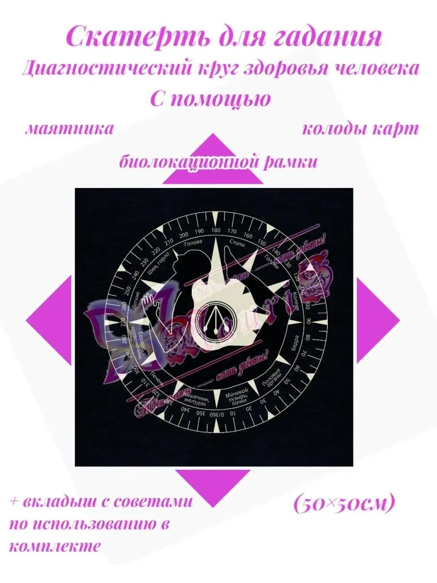 Скатерть для гадания и диагностики здоровья