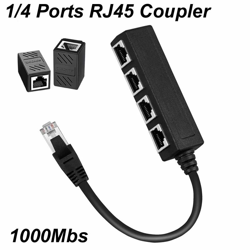 1000 Мбит/с гигабитный сплав Интернет Инструменты RJ45 8P8C соединительный штекер сетевой LAN кабель удлинитель разъем Ethernet адаптер