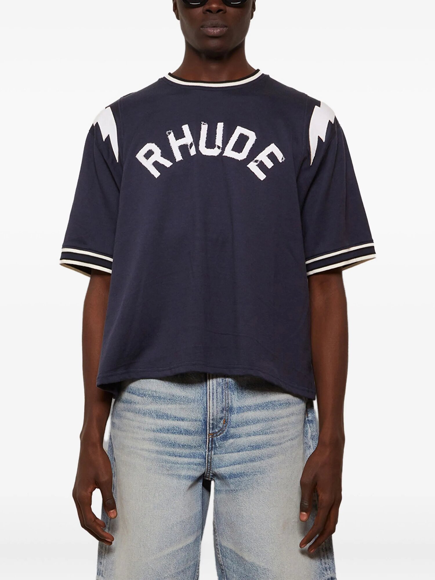 Футболка Rhude, размер M, синий — фото 1