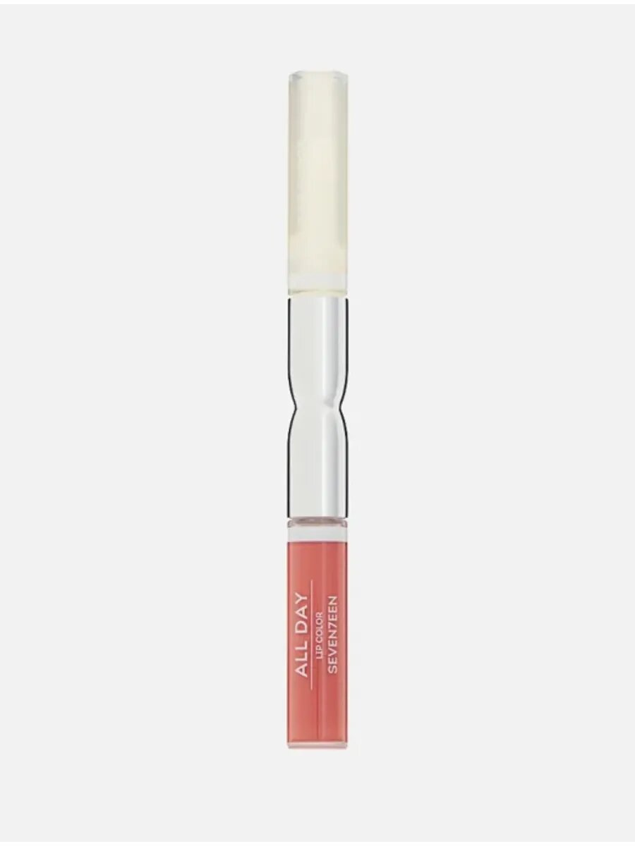 Жидкая помада-блеск для губ SEVEN7EEN all day lip color & top gloss 02 Розово-бежевый