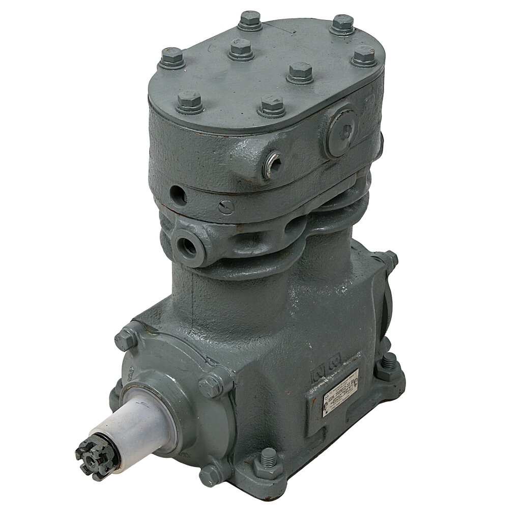 Компрессор зил, маз дв ммз 2 цилиндровый жид охлаж без шкива 360л мин с охлаждающей плитой бза