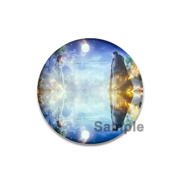 Zhu Xian китайская аниме династия нефрита круглые булавки Мультяшные персонажи значки косплей ручной работы DIY брошь декоративная одежда подарки