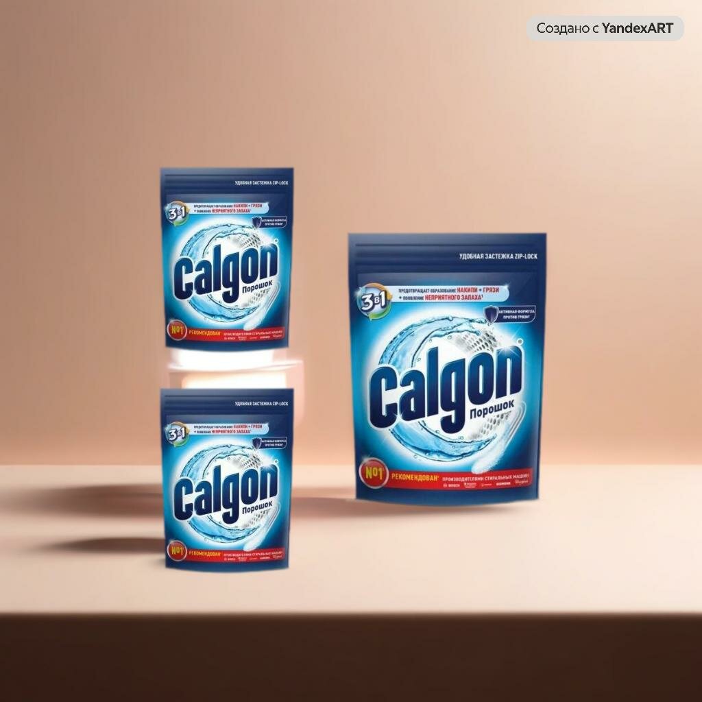 Средство для смягчения воды и предотвращения образования известкового налета Calgon 3 в 1, 400 гр, 3 шт
