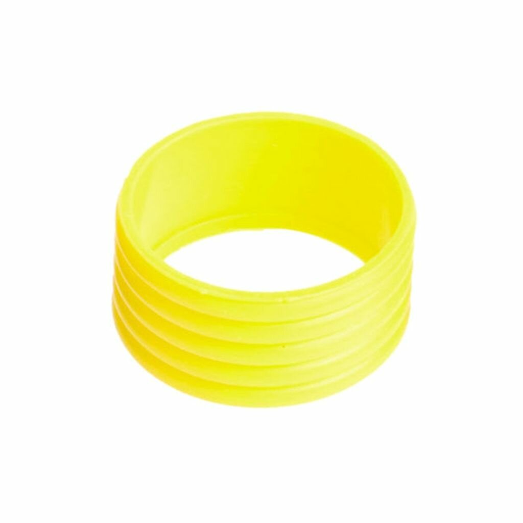 (1 упаковка из 4 штук) Уплотнительное резиновое кольцо для теннисной ракетки-желтое