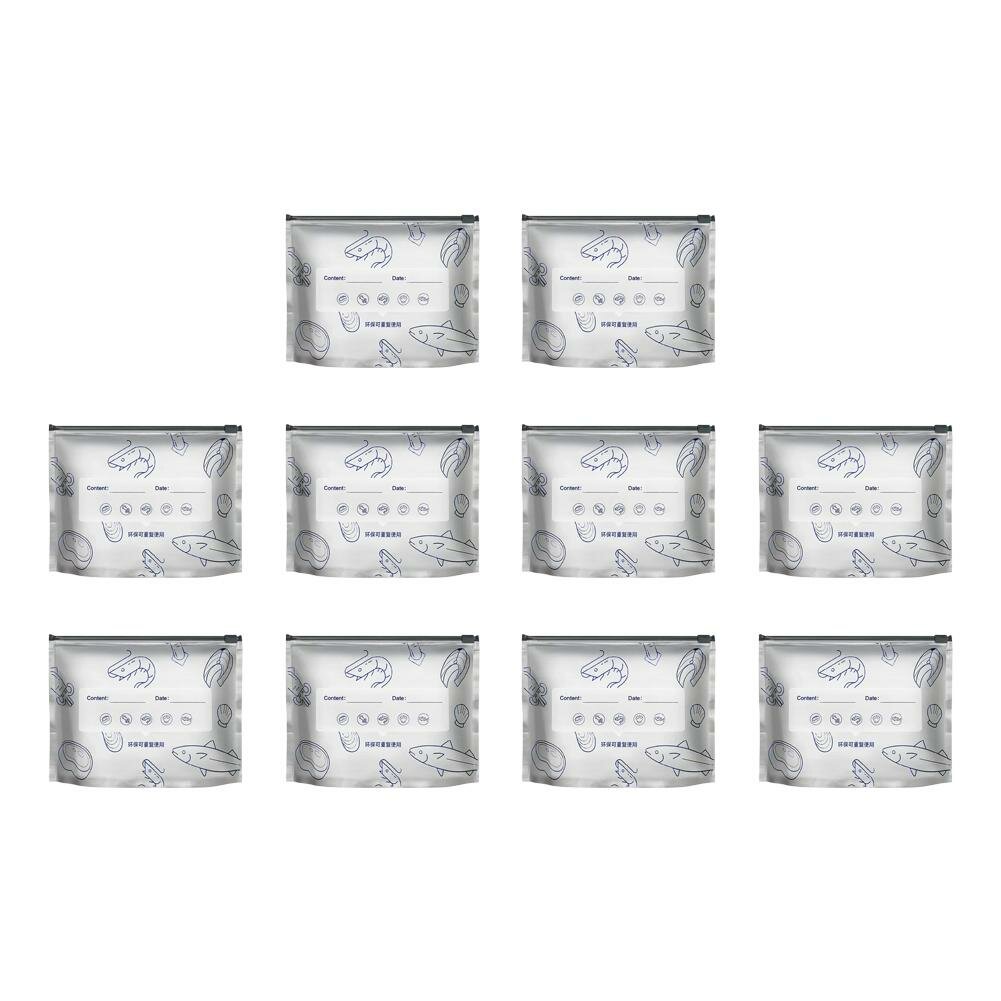 10/30 шт. Антибактериальные пакеты для хранения продуктов из алюминиевой фольги, пакеты с застежкой Ziplock